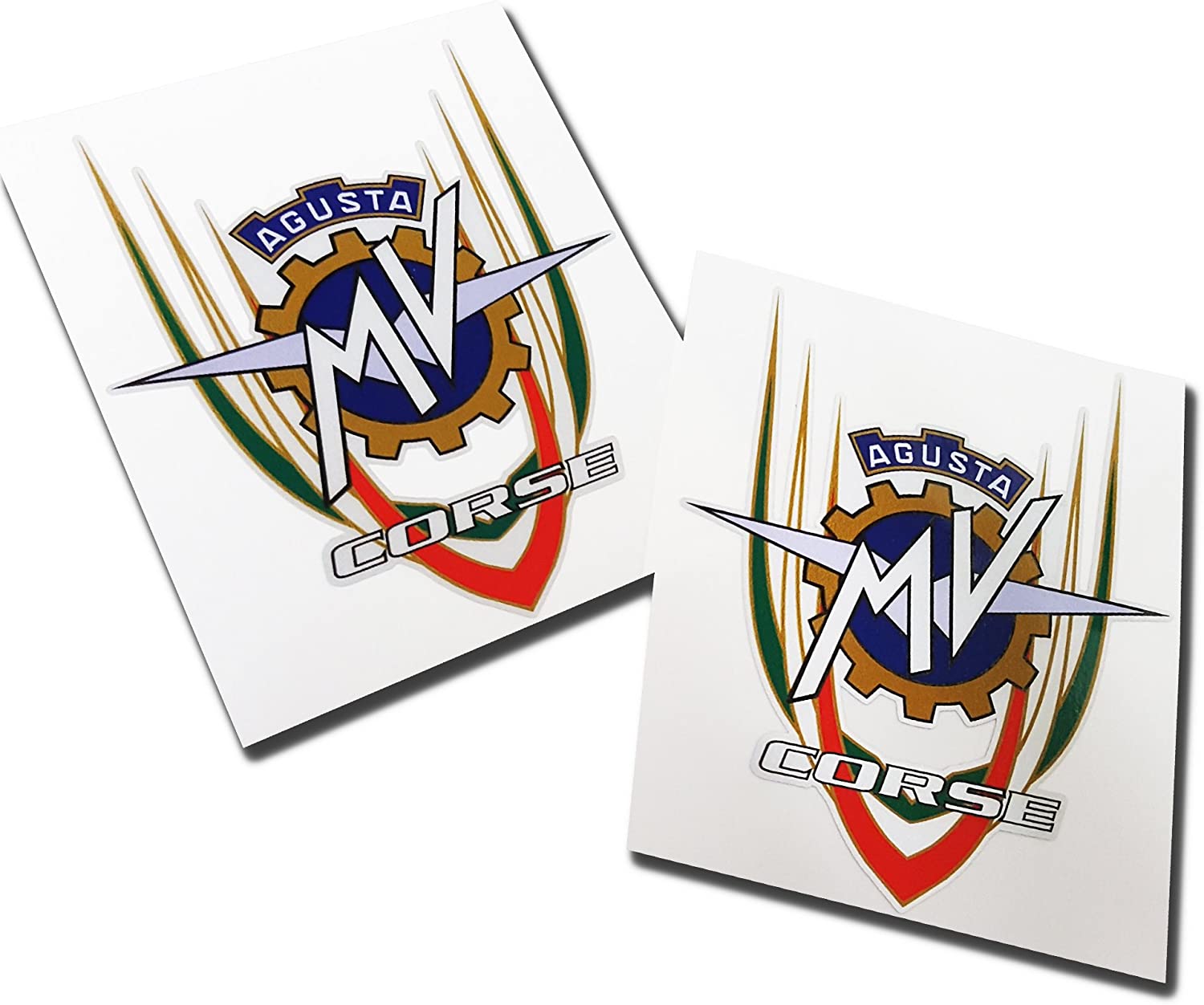 MV Agusta corse vinyl decals logo x 2 pieces | twistedmelondesigns
