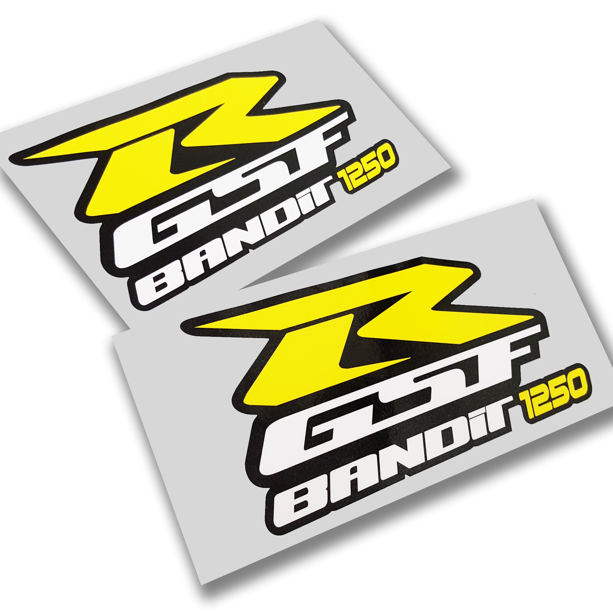 Suzuki bandit gsf 1250 yellow motorcycle decals stickers graphics x 2 ...